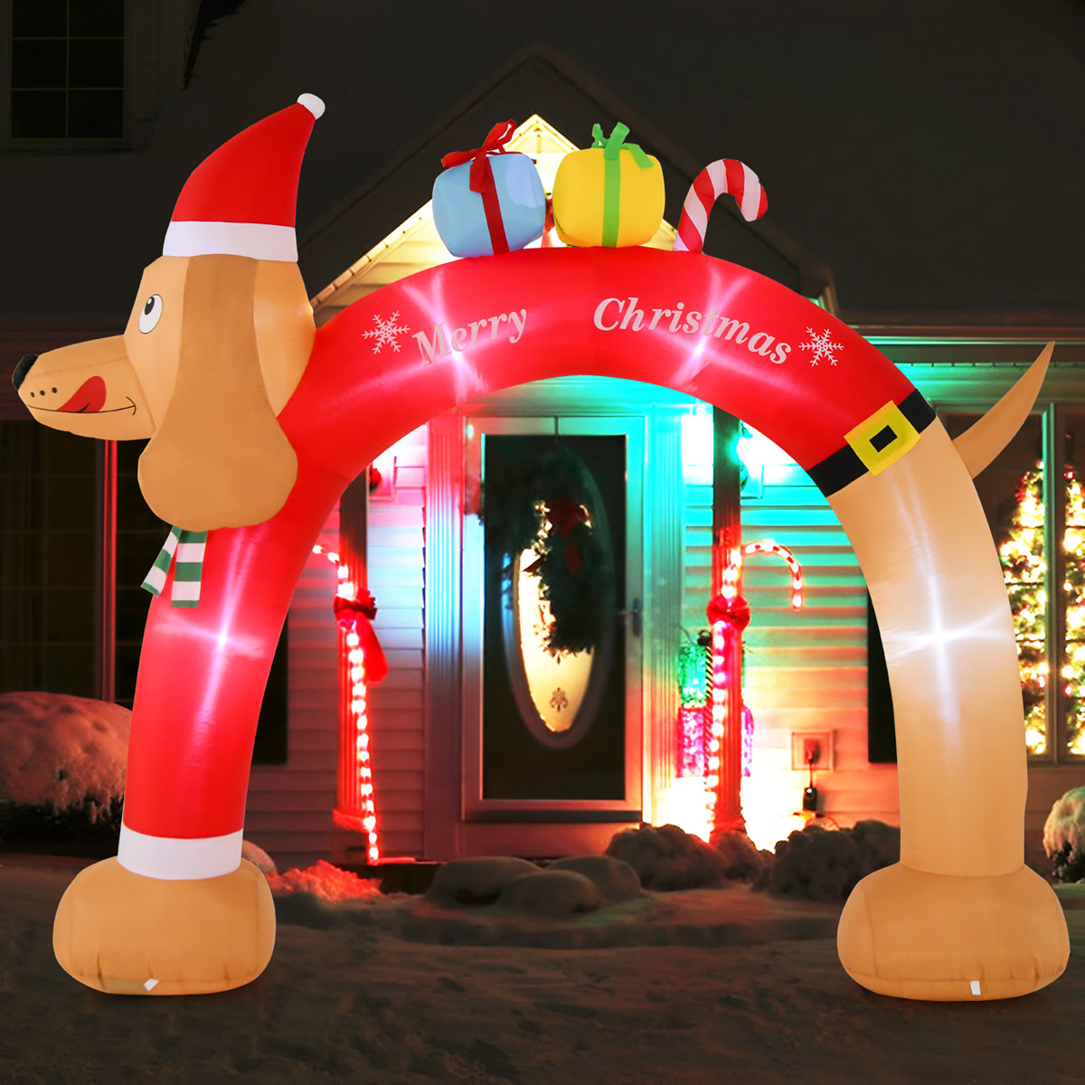 The Holiday Aisle® The Holiday Aisle 8 Ft Tall Jumbo Inflatable | Wayfair