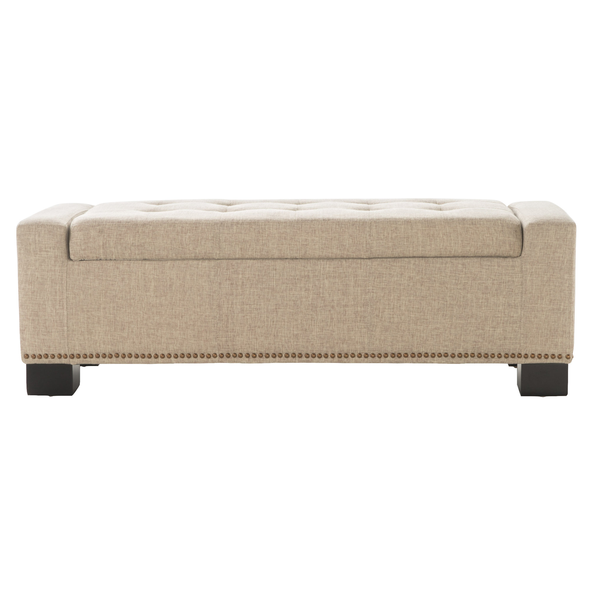 Astoria Grand STORAGE OTTOMAN W/STUDS | Wayfair