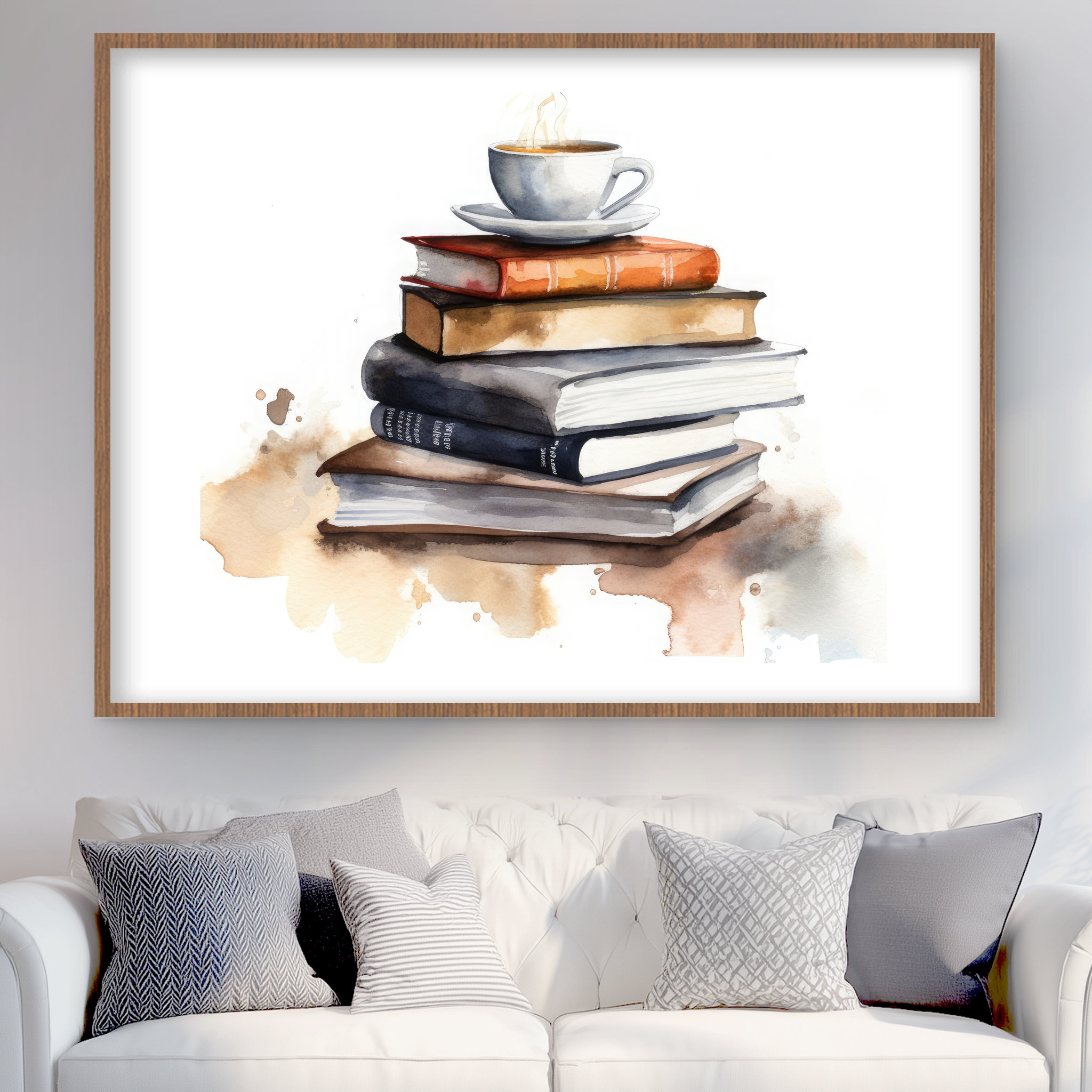 Lark Manor™ Calming Books - Bedroom Food Framed Matted Print for Decor ...