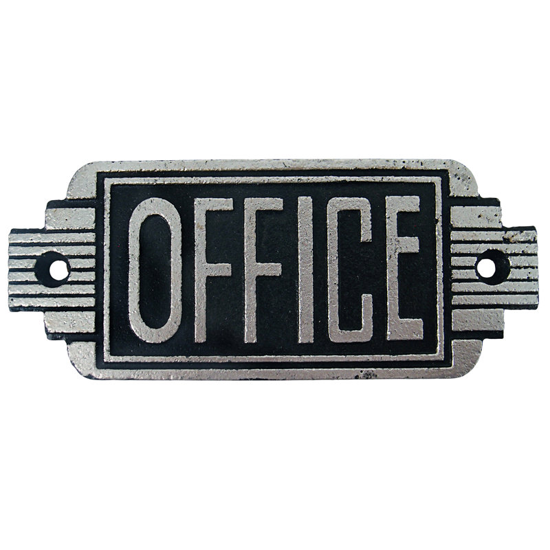 Design Toscano Streamlined Art Deco Office Room Door Sign & Reviews ...