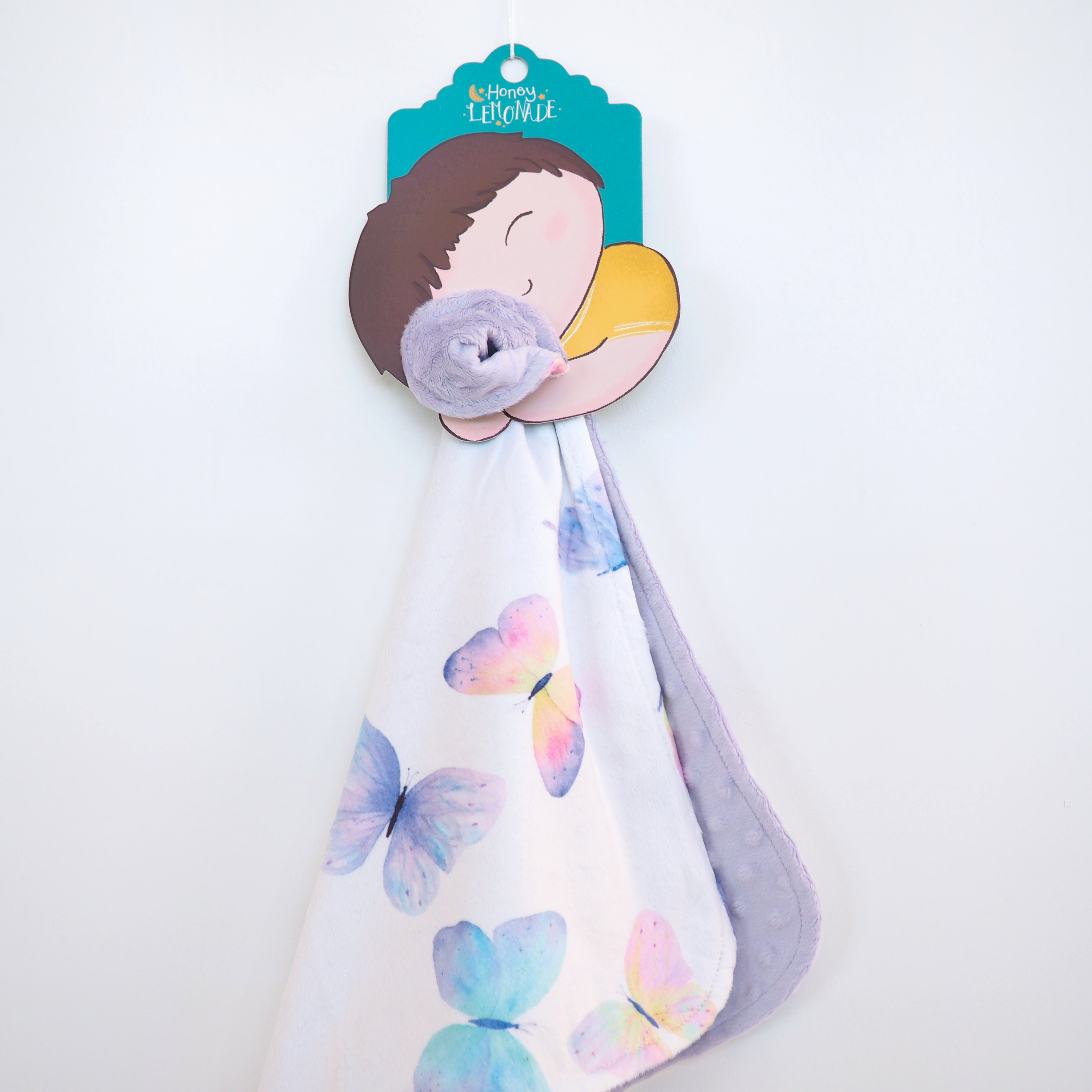 Honey Lemonade Mini Minky Butterfly Blanket for Toddlers - Soft, 100% ...