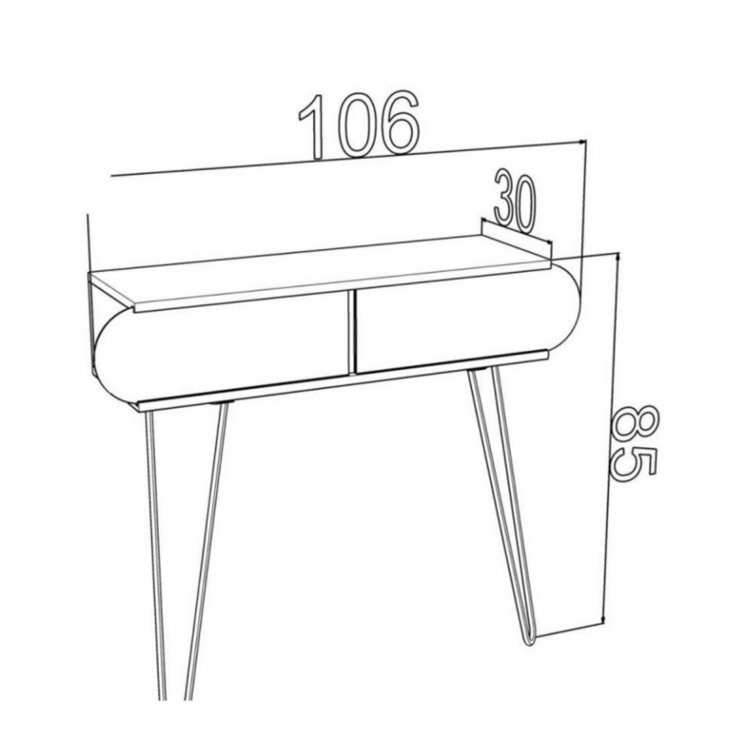 George Oliver Demers 106cm Console Table | Wayfair.co.uk