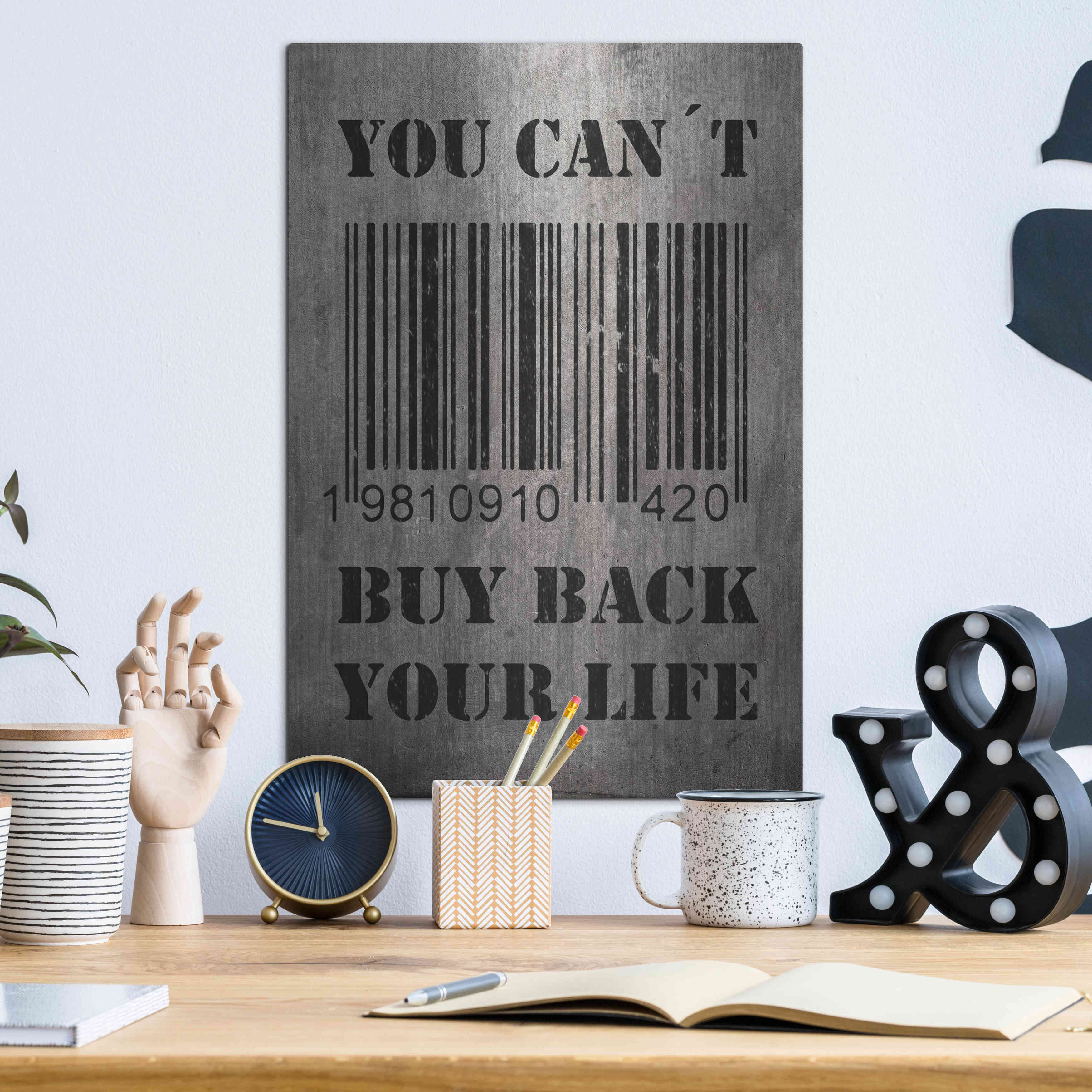 Trinx 'You Can't Buy Back Your Life' by Nicklas Gustafsson, Metal Wall ...