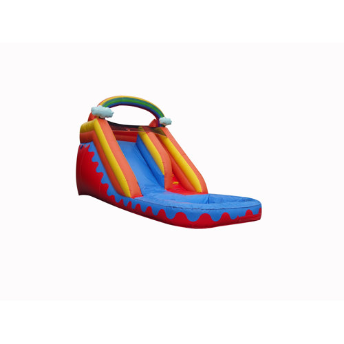 JumpOrange 14 FT Rainbow Commercial Grade Water Slide for Kids and ...