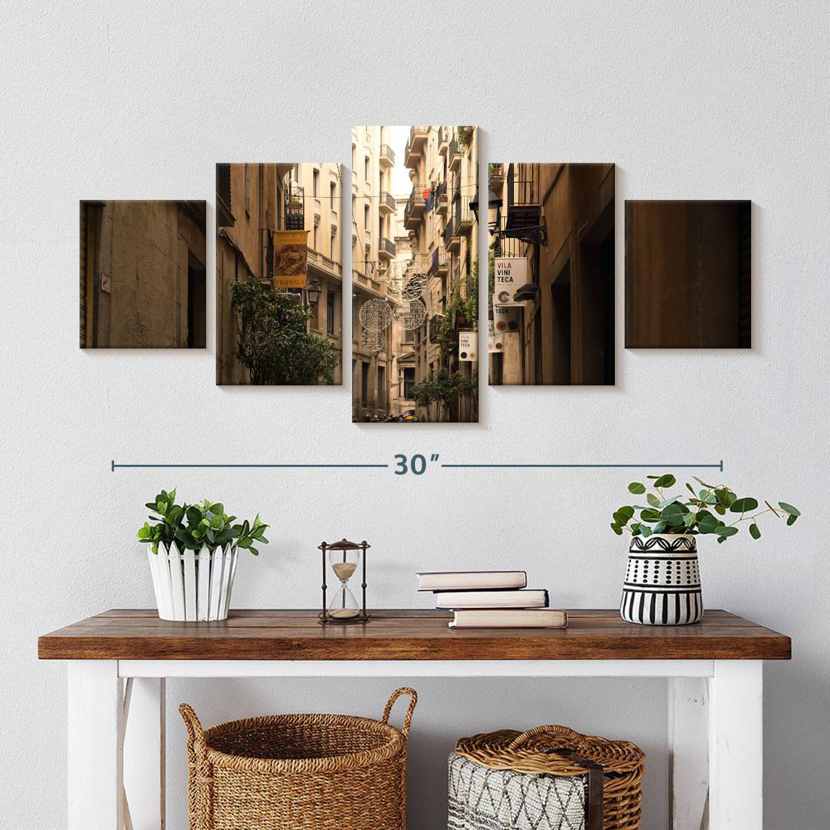 Ebern Designs Spain Alley Buildings | Wayfair