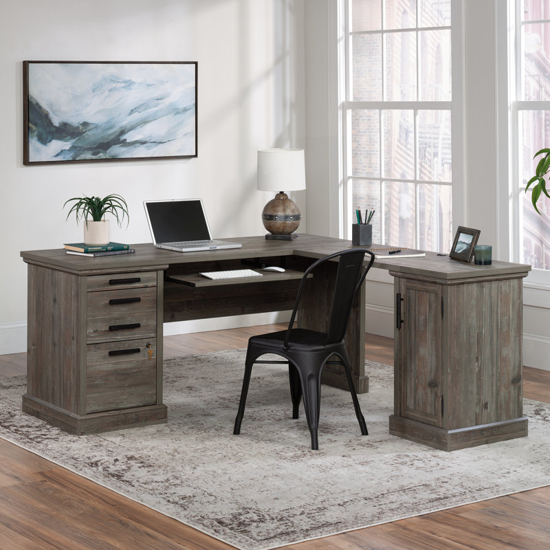 Upper Square™ Aspen Post L-Shaped Executive Desk & Reviews | Wayfair