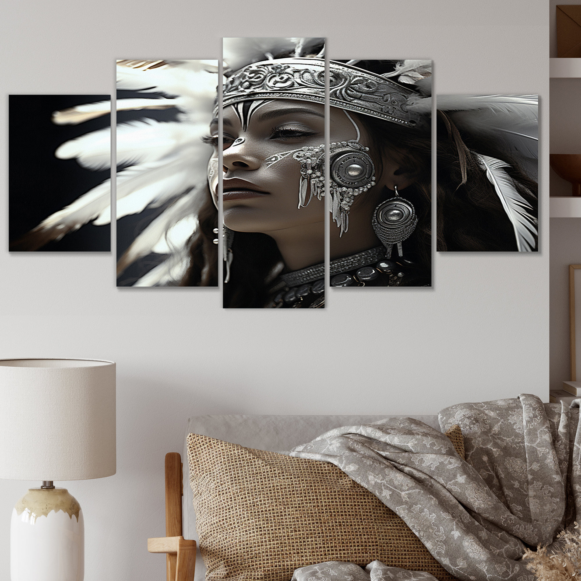 Dakota Fields Native Art Tribal Spirit Portrait - Native American ...