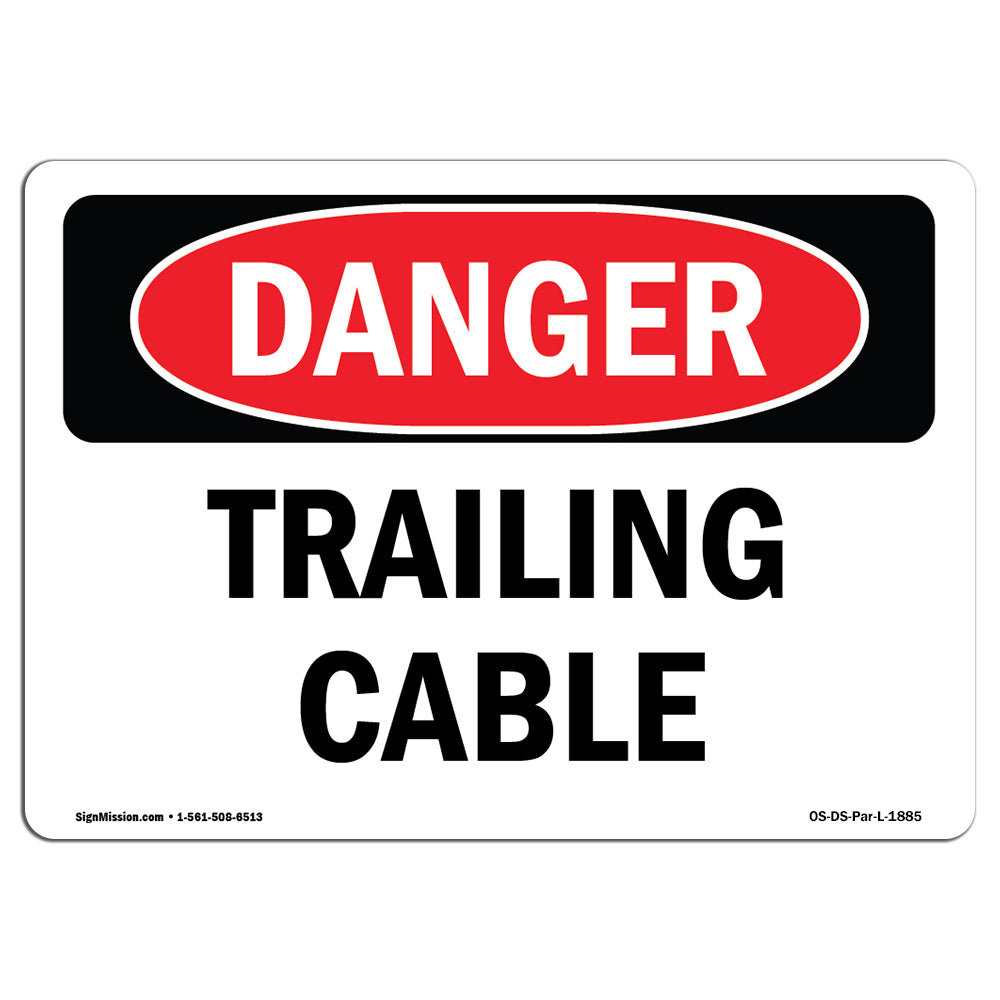SignMission Trailing Cable Aluminum Sign 12 x 18 | Wayfair