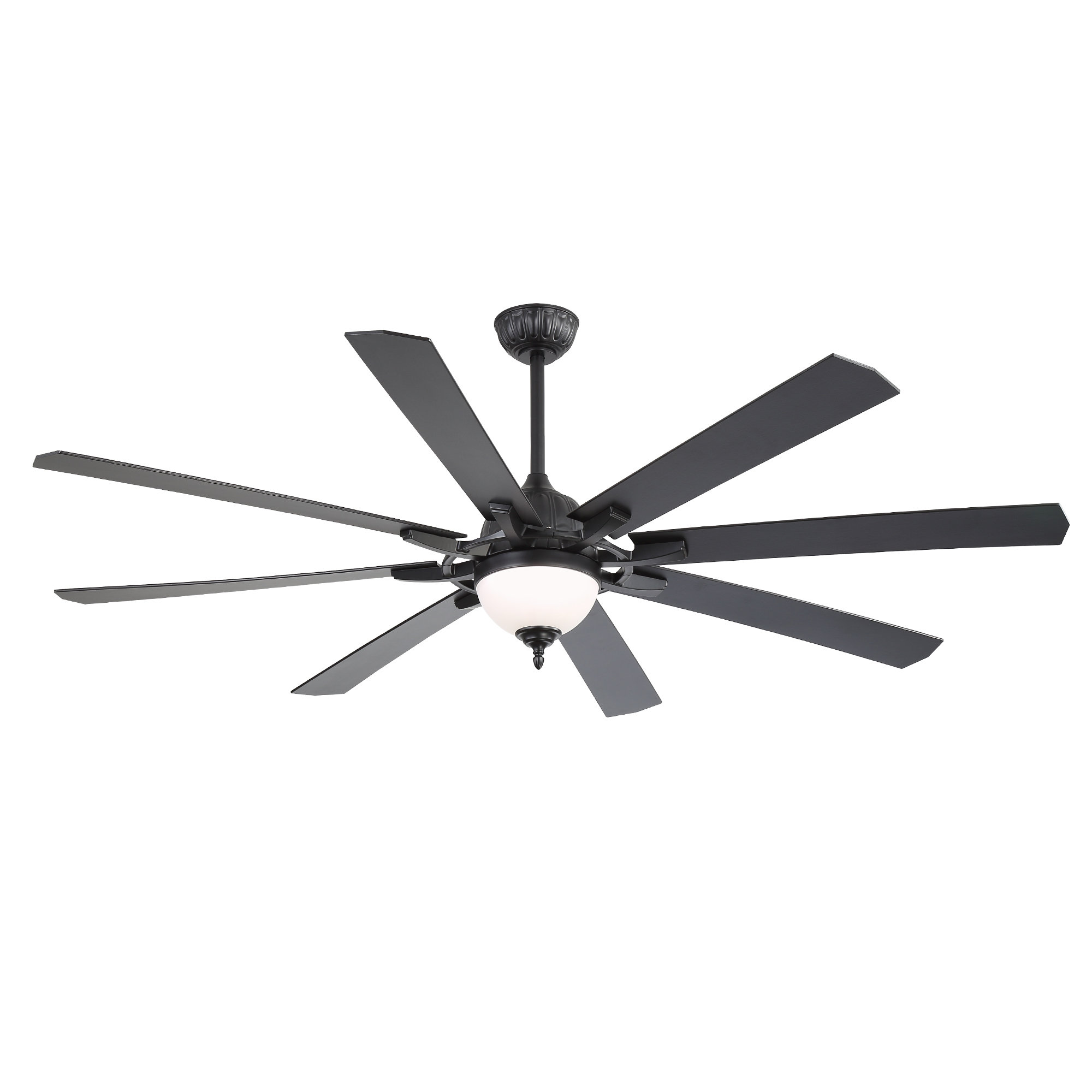 Winston Porter 72 Inch Ceiling Fan With Light 8 Blades Ceiling Fan With ...