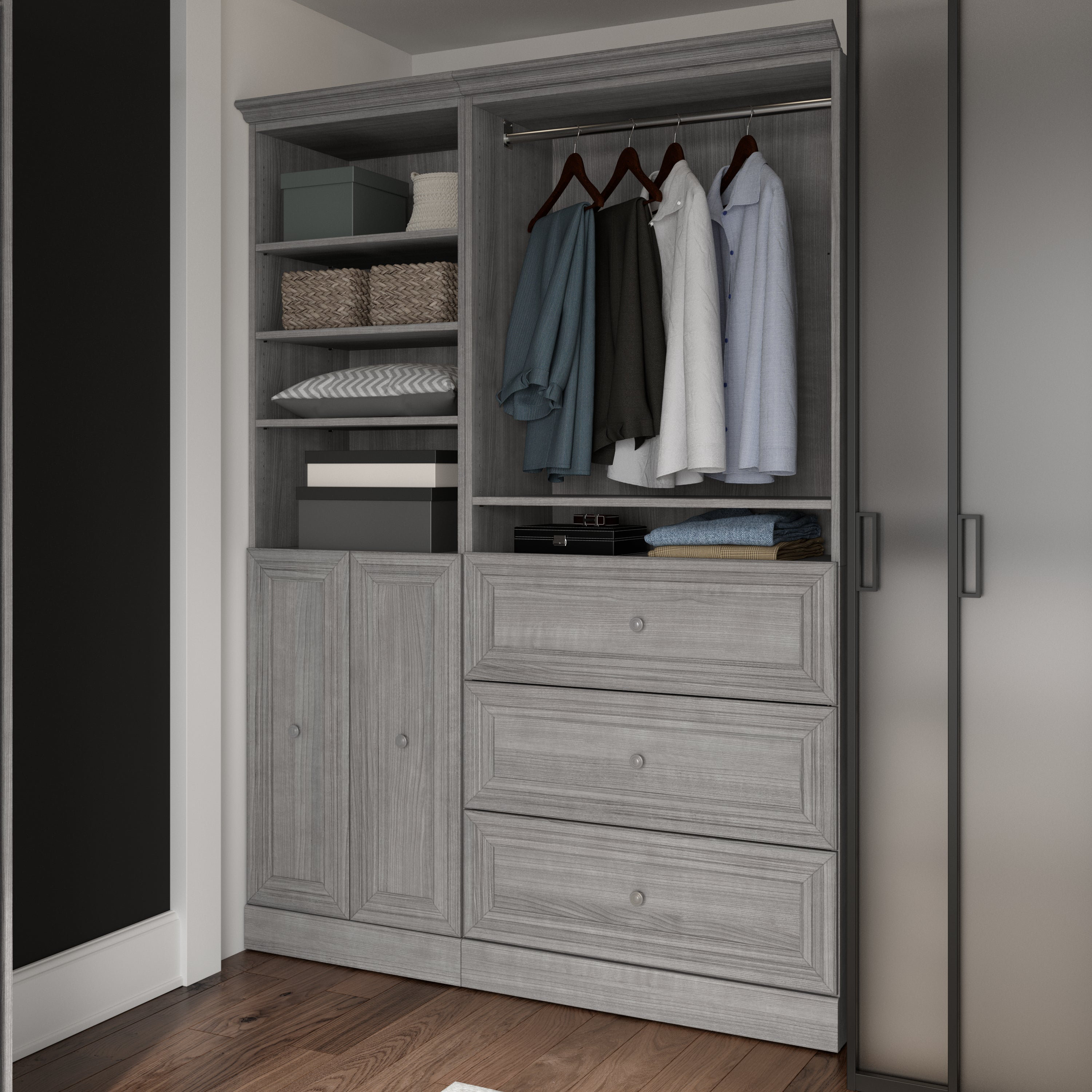 The Twillery Co.® Oneybrook 60" Closet System | Wayfair