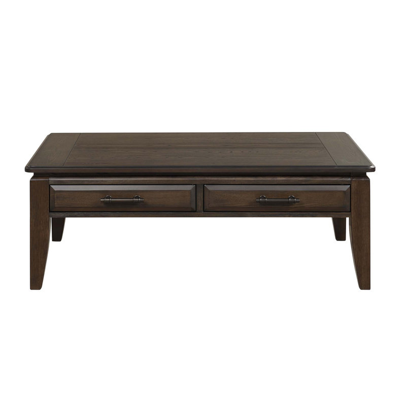 Alcott Hill® Mahogany Traditional Cocktail Table W/ Storage | Wayfair