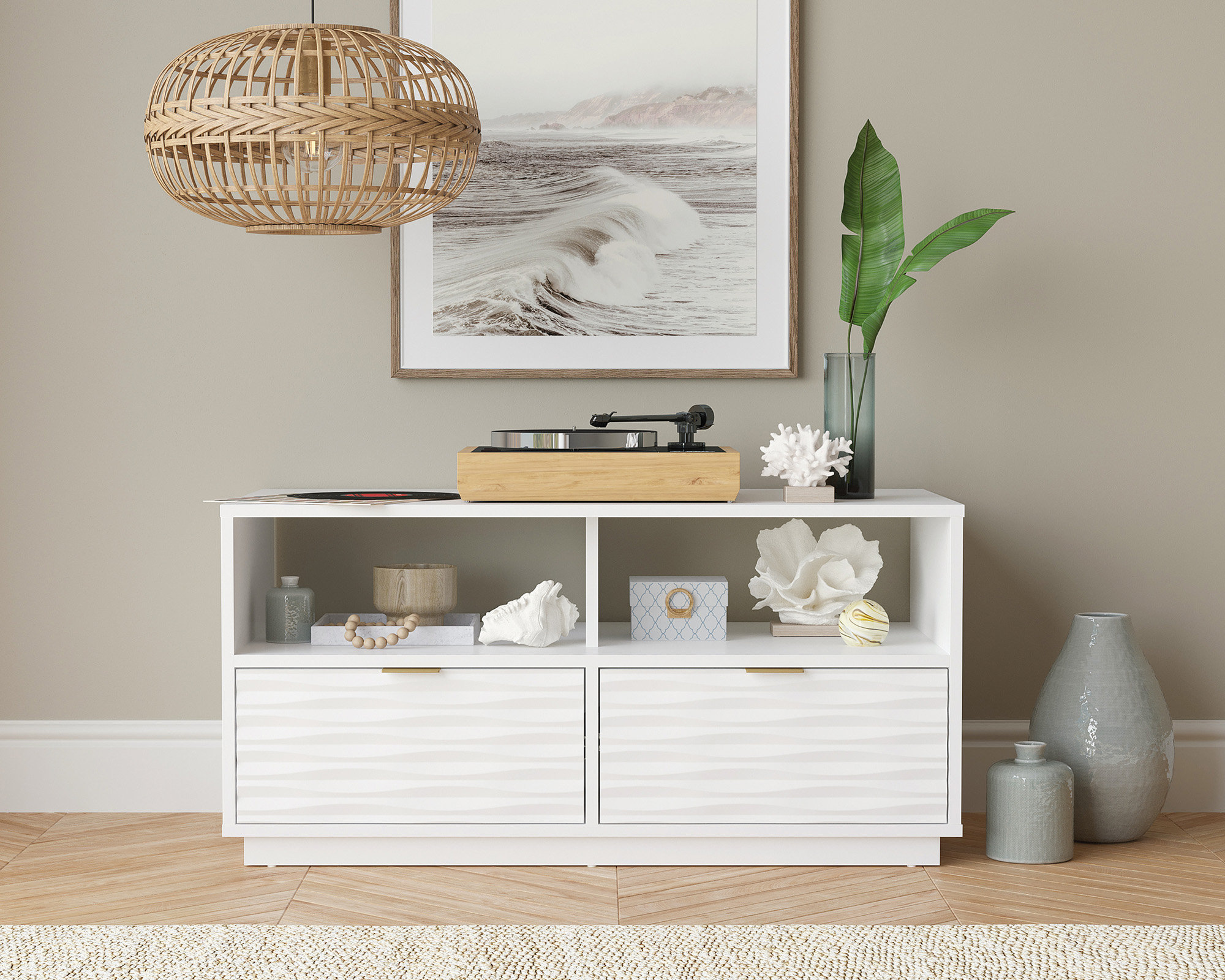 Sauder Morgan Main Tv Stand Wh | Wayfair