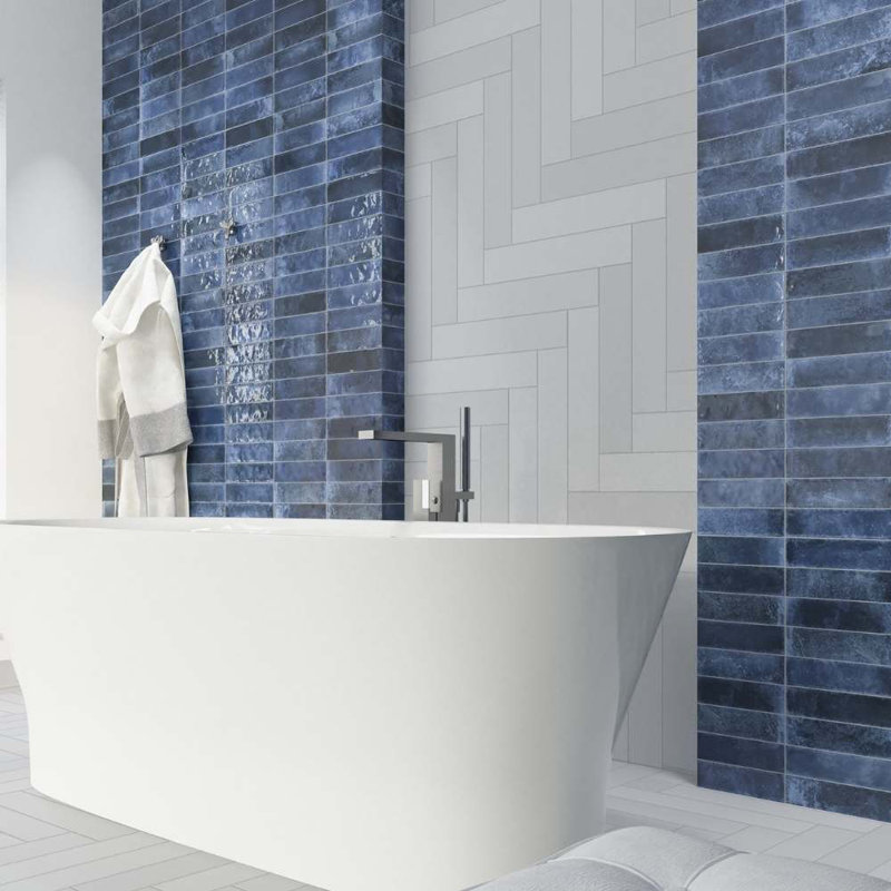 Long Island Mosaics & Tile Havasupai Falls 3" x 10" Glossy Ceramic Wall ...