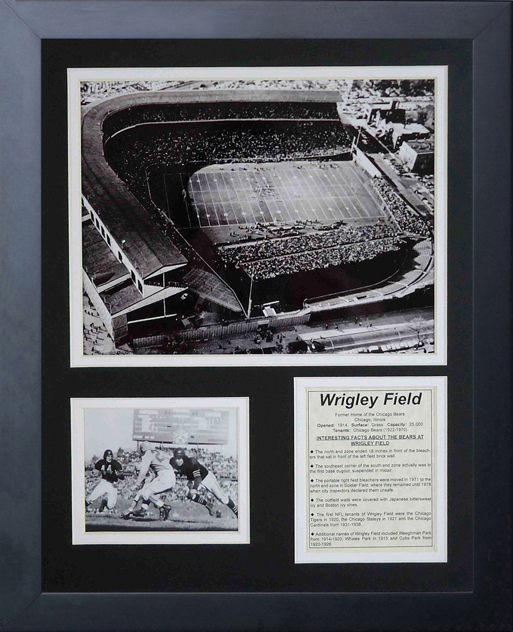 Legends Never Die Chicago Bears Wrigley Field Framed Memorabili ...