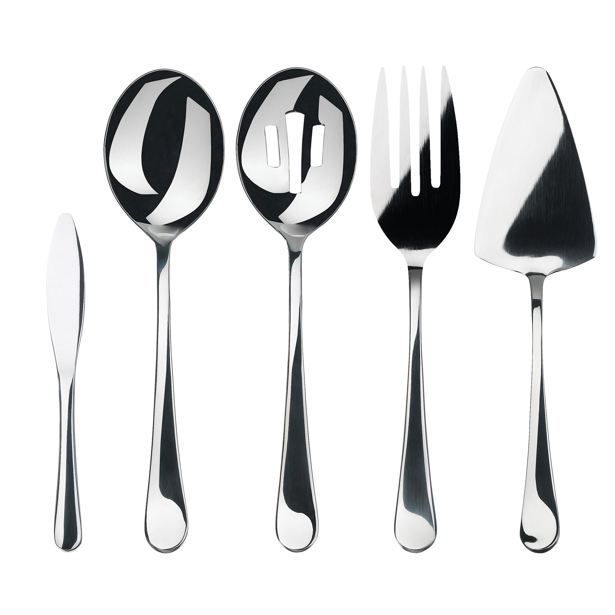 Gourmet Settings Maddox Mirror 5 Piece Hostess Set & Reviews | Wayfair