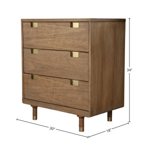 Mercury Row® Kittanning Three Drawer Small Chest & Reviews | Wayfair