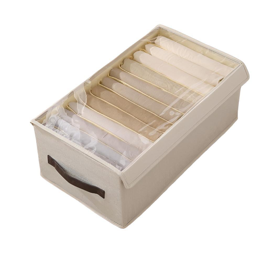 Hokku Designs 3 Pack Muji-Inspired Pants Storage Box: Layered Organizer ...