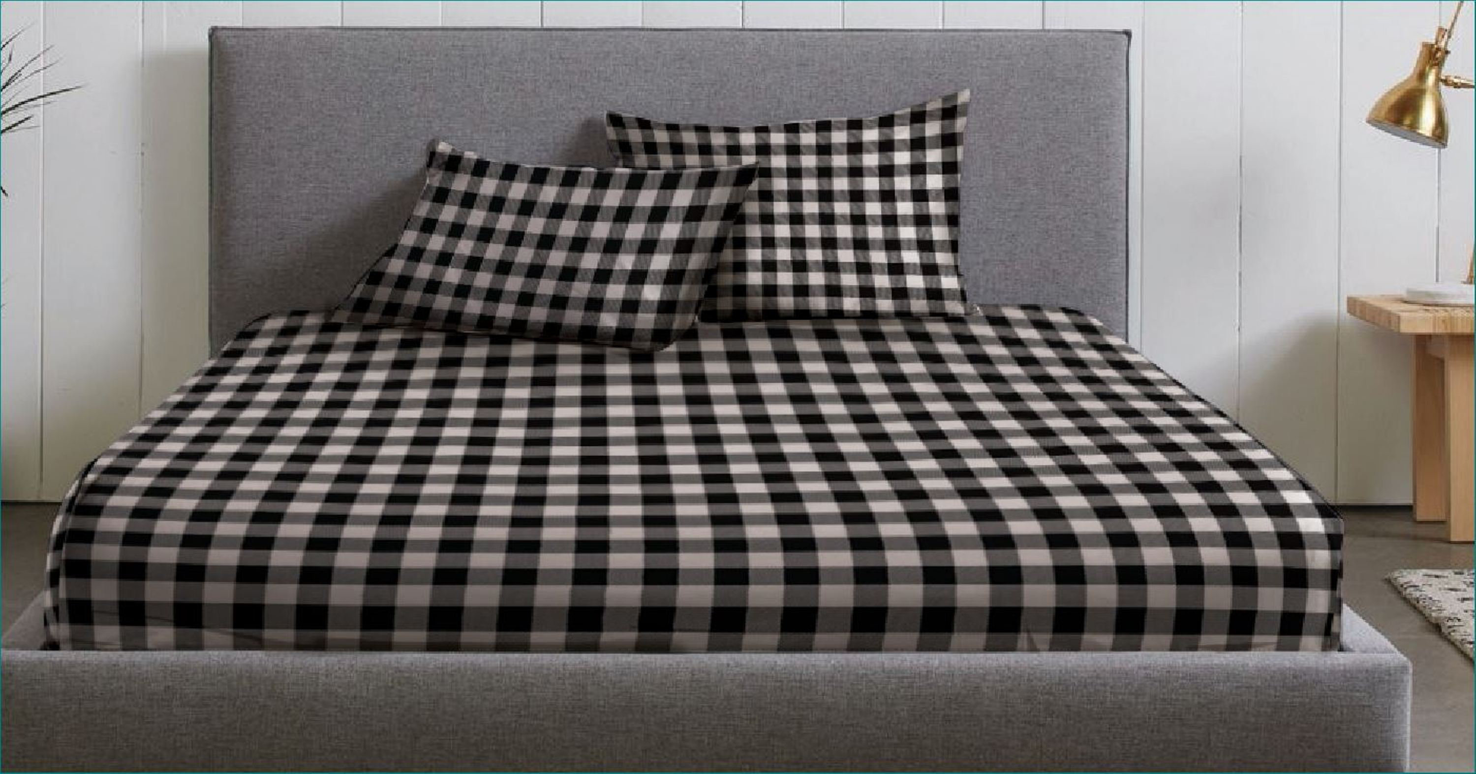 Maison Condelle 140 Thread Count Plaid 100% Cotton Flannel Sheet Set ...