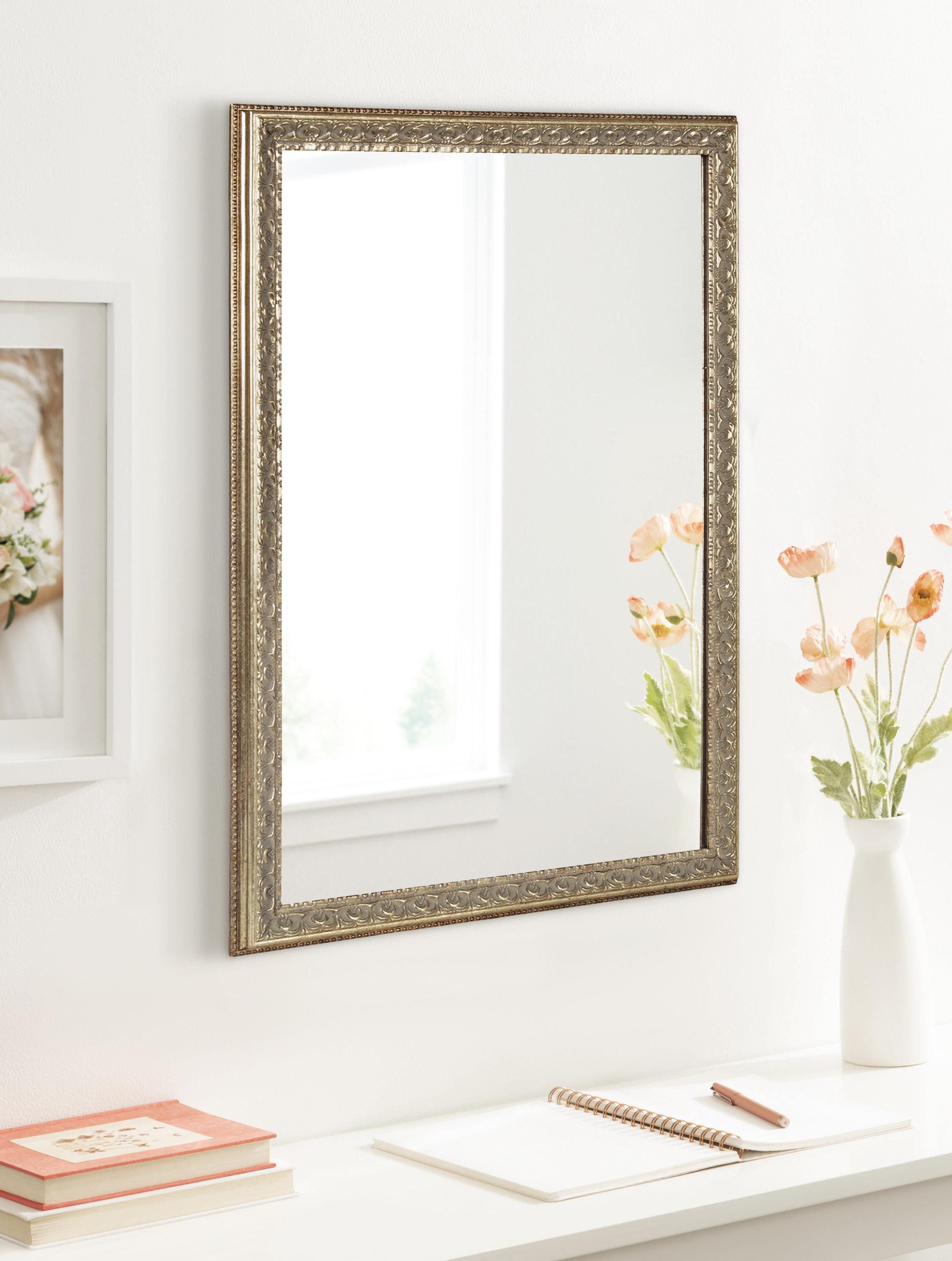 Willa Arlo™ Interiors Bedell Ornate Rectangle Framed Wall Mirror ...