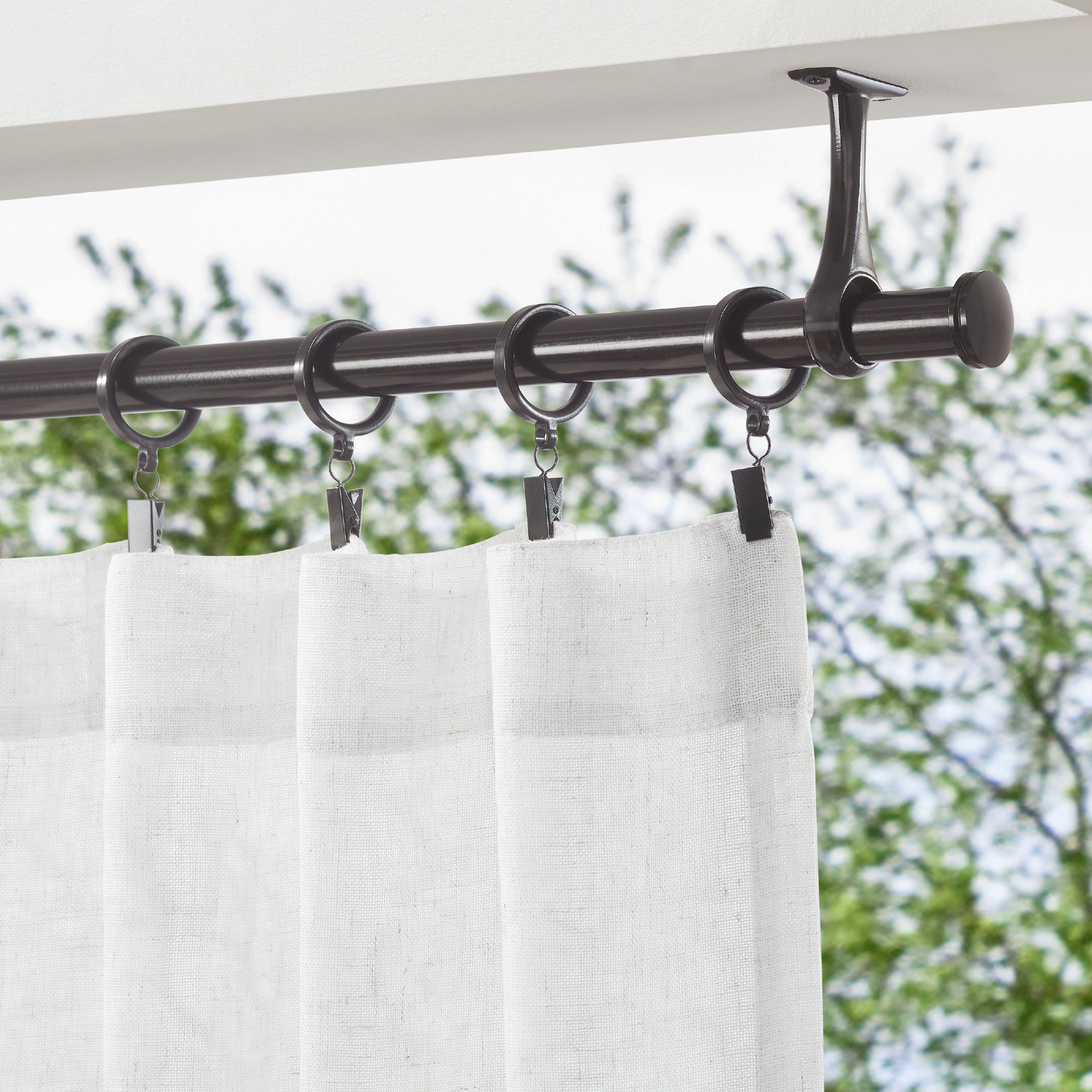 Symple Stuff Leodore Outdoor Collection 1 1/8 in Diameter Adjustable ...