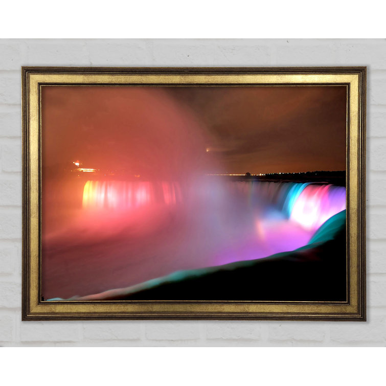 Union Rustic Niagara Falls At Night - Single Picture Frame Art Prints ...