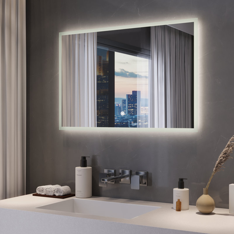 DeerValley 24" x 36" LED Bathroom Mirror ,3 Colors Temperature ...