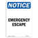 SignMission Notice Emergency Escape Sign | Wayfair