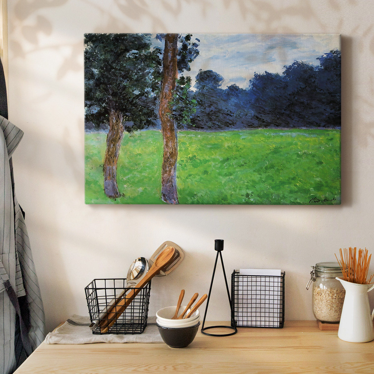 Winston Porter Two Trees in a Meadow, 1886-Gallery Wrapped Canvas | Wayfair