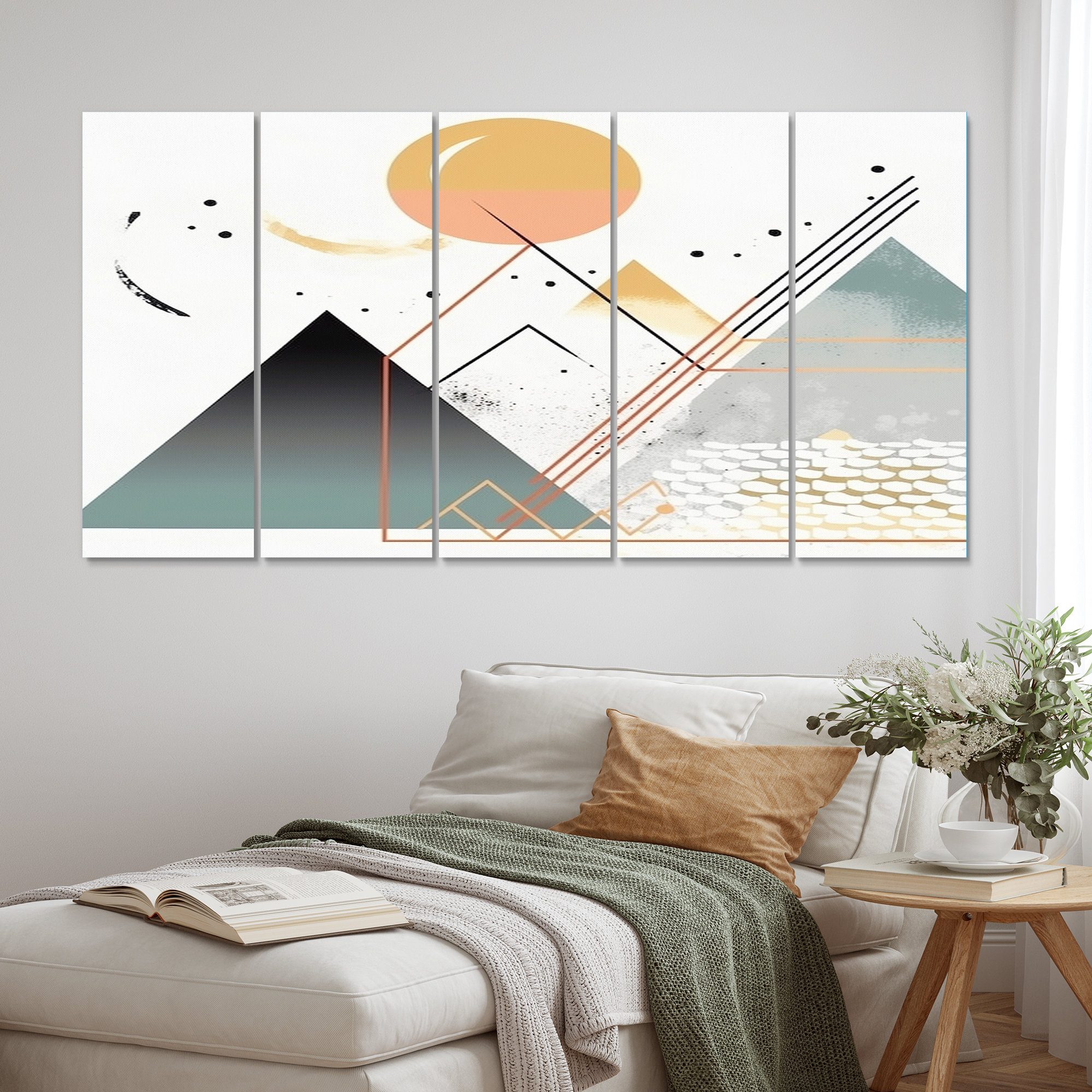 George Oliver Full Moon Abstract Moon Landscape Minimalism - Abstract ...