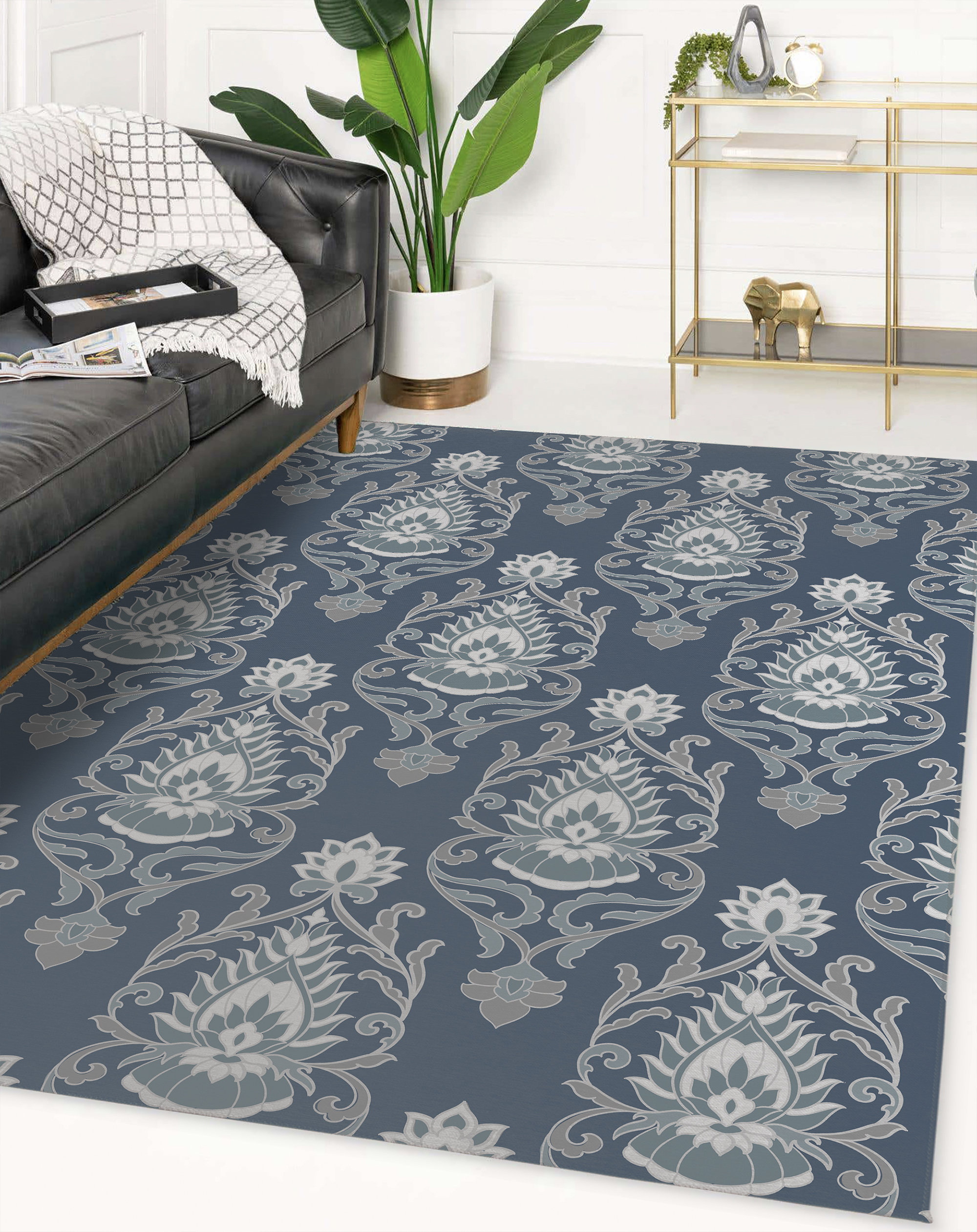 Wildon Home® Alga MIRANDA BLUE Area Rug By Wildon Home® | Wayfair