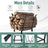 Winston Porter Abhijith Decorative Indoor/Outdoor Firewood Log Rack ...