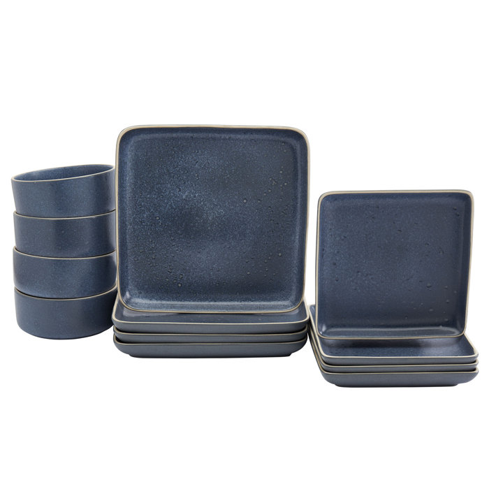 17 Stories Alirra Handmade Stoneware Dinnerware Set - Service for 4 ...