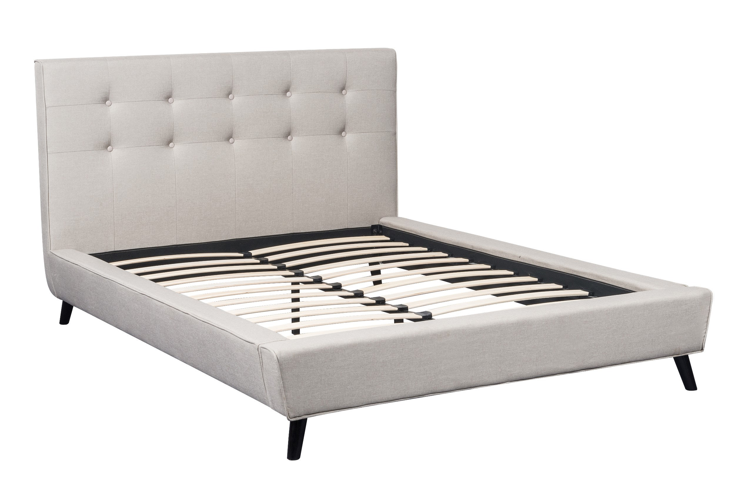 George Oliver Chi Tufted Upholstered Low Profile Platform Bed & Reviews ...