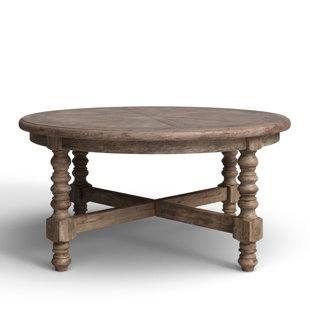 Country / Farmhouse Round Coffee Tables You'll Love | Wayfair