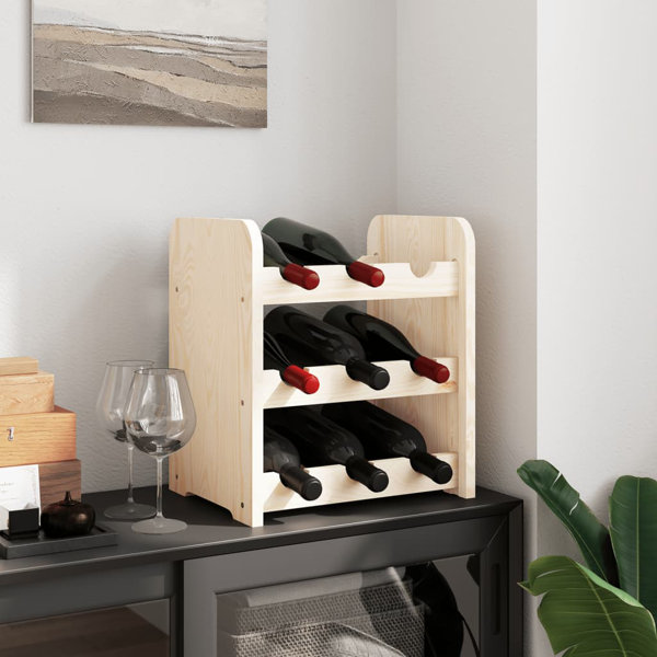 ClassicLiving Solid Wood Pine Wine Rack: 33X25x37 Cm - Stylish And ...