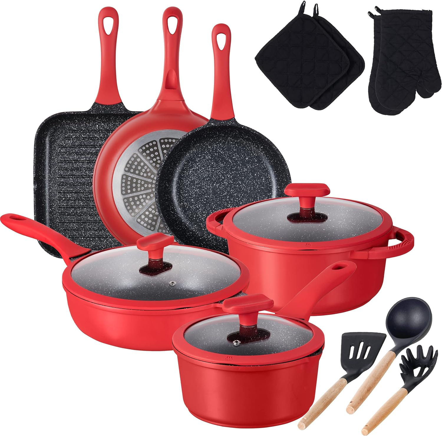 CG INTERNATIONAL TRADING 16 - Piece Cookware Set | Wayfair