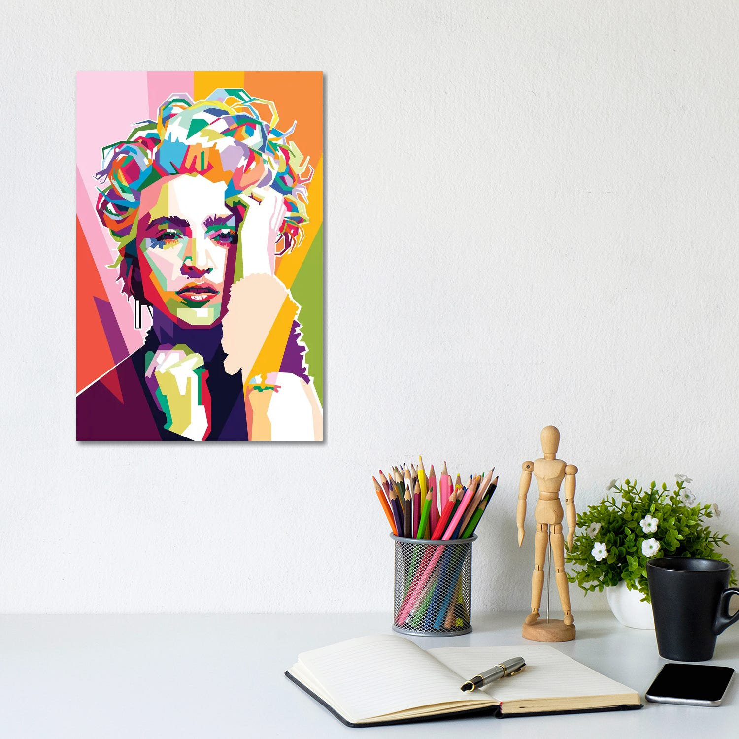 East Urban Home Madonna by Dayat Banggai - Wrapped Canvas Graphic Art ...