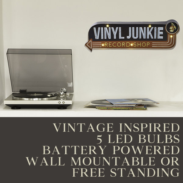 Williston Forge 7'' Music Themed Marquee Sign & Reviews | Wayfair