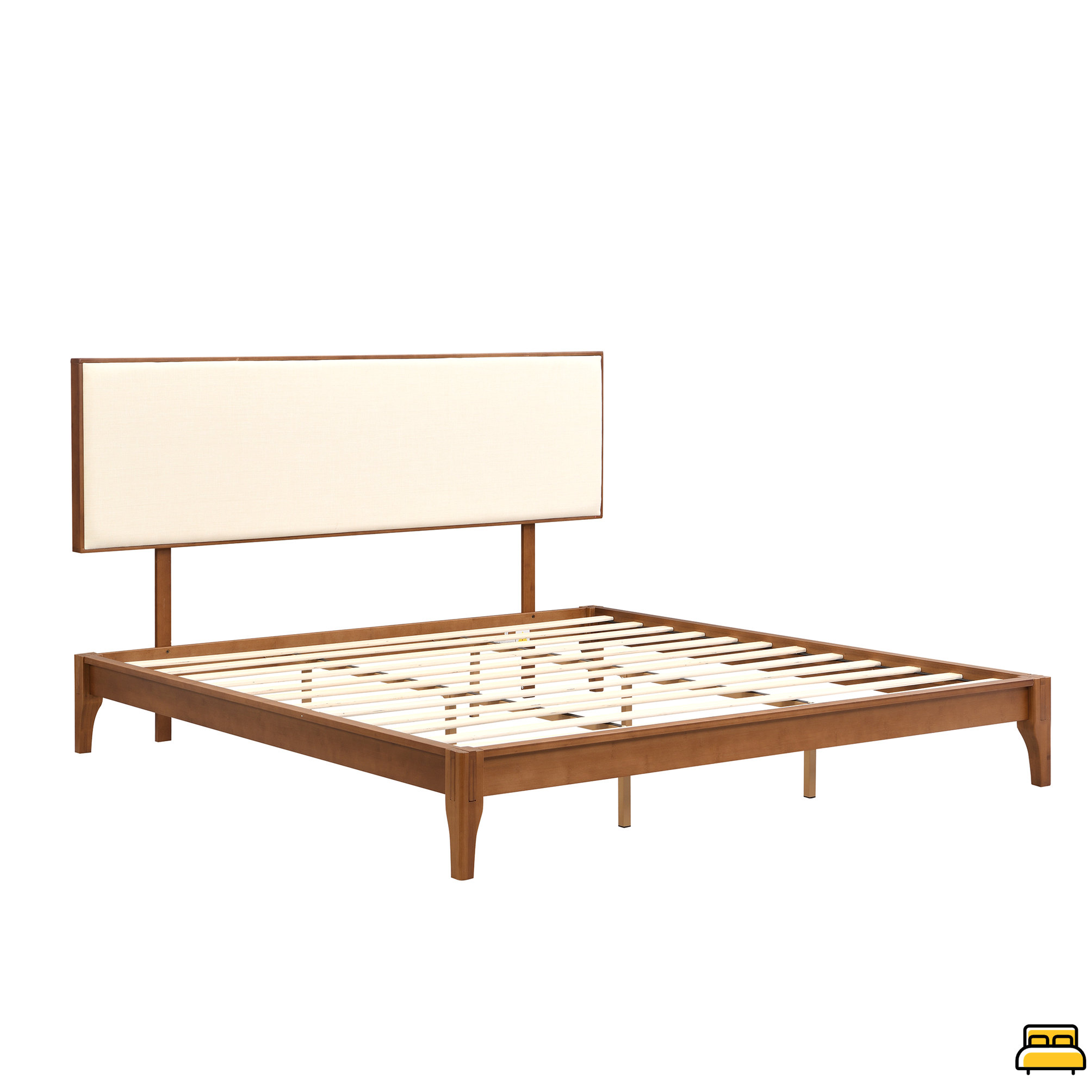 Lark Manor™ King Size Solid Dry Bamboo Wood 12 Inch Platform Bed, With ...