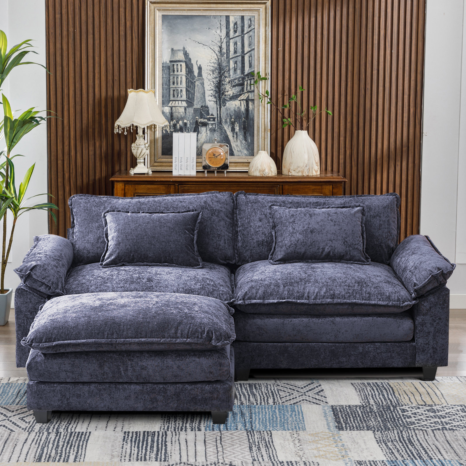 Latitude Run® Dyemond 85.8" Modern Sectional Couch Sofas for Living ...