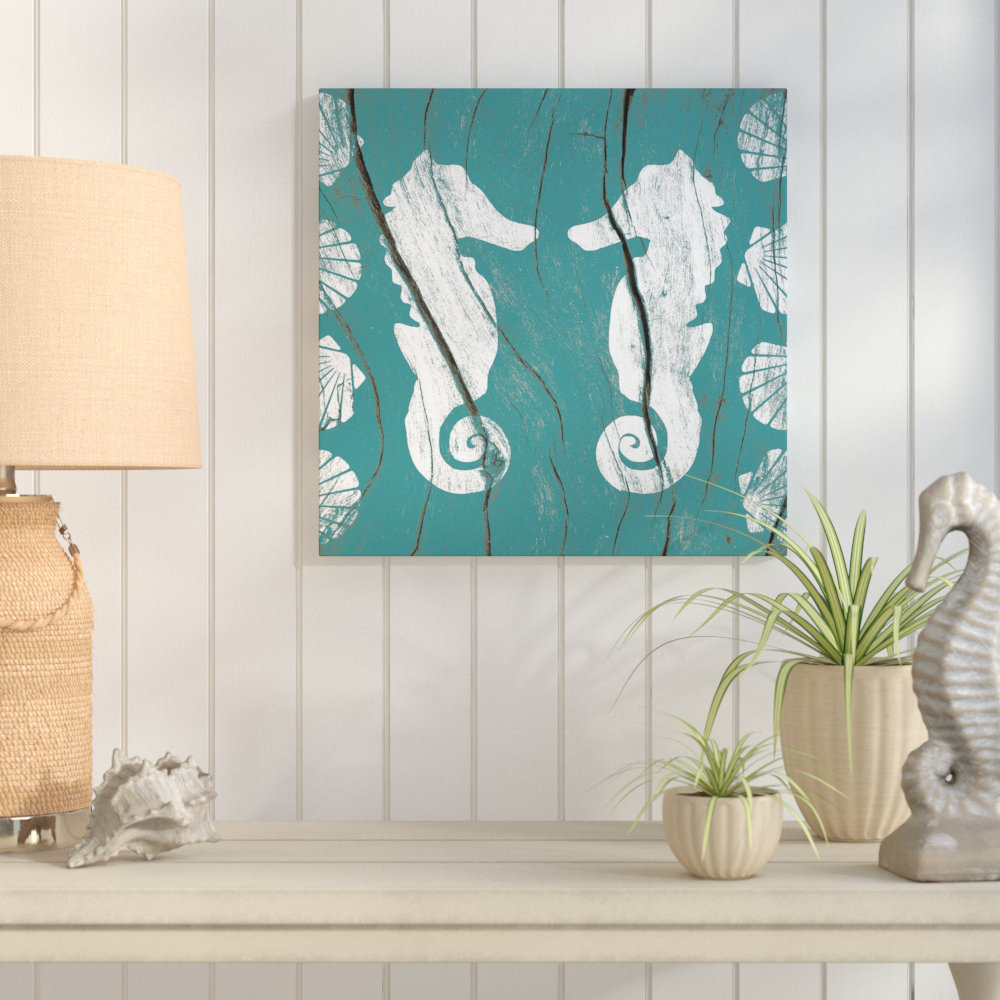 Breakwater Bay 'Sea Mates and Shells' Graphic Art on Canvas | Wayfair