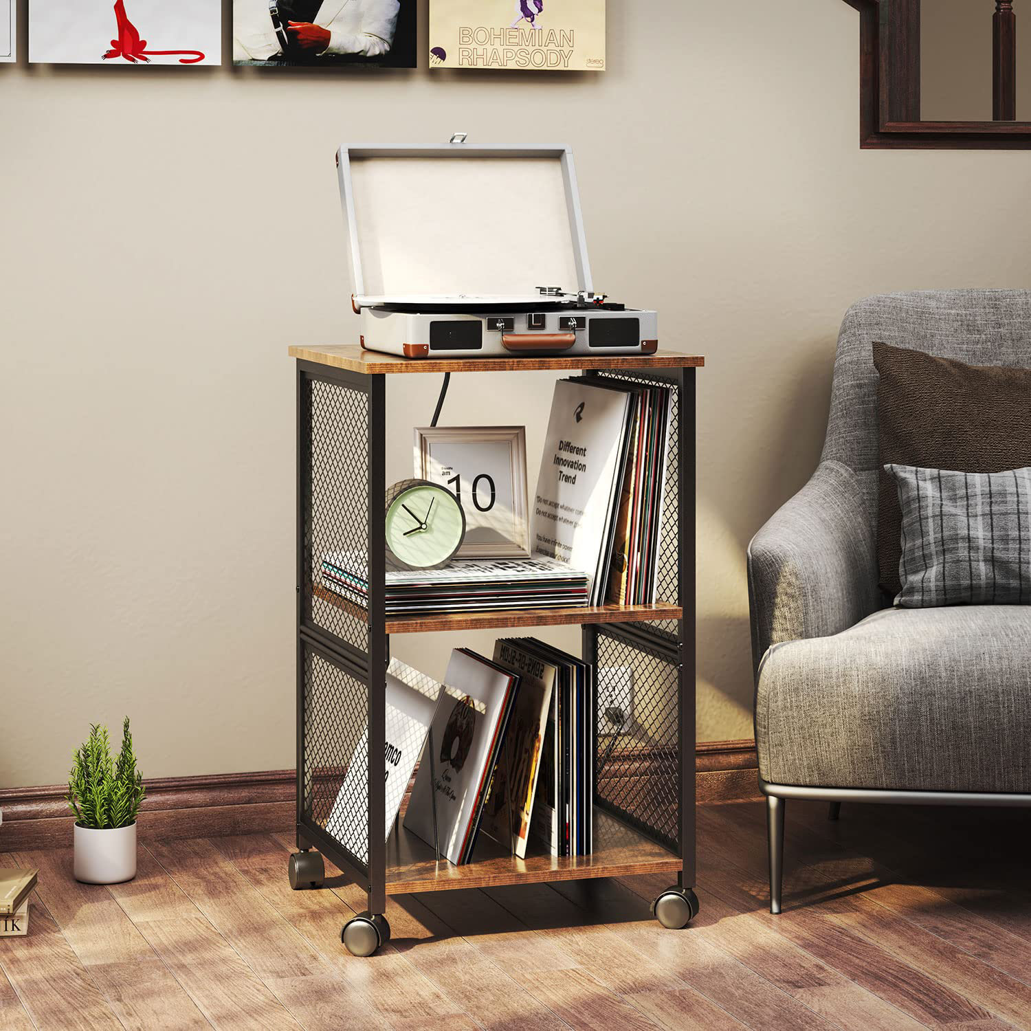 17 Stories 3-Tier Audio Rack | Wayfair