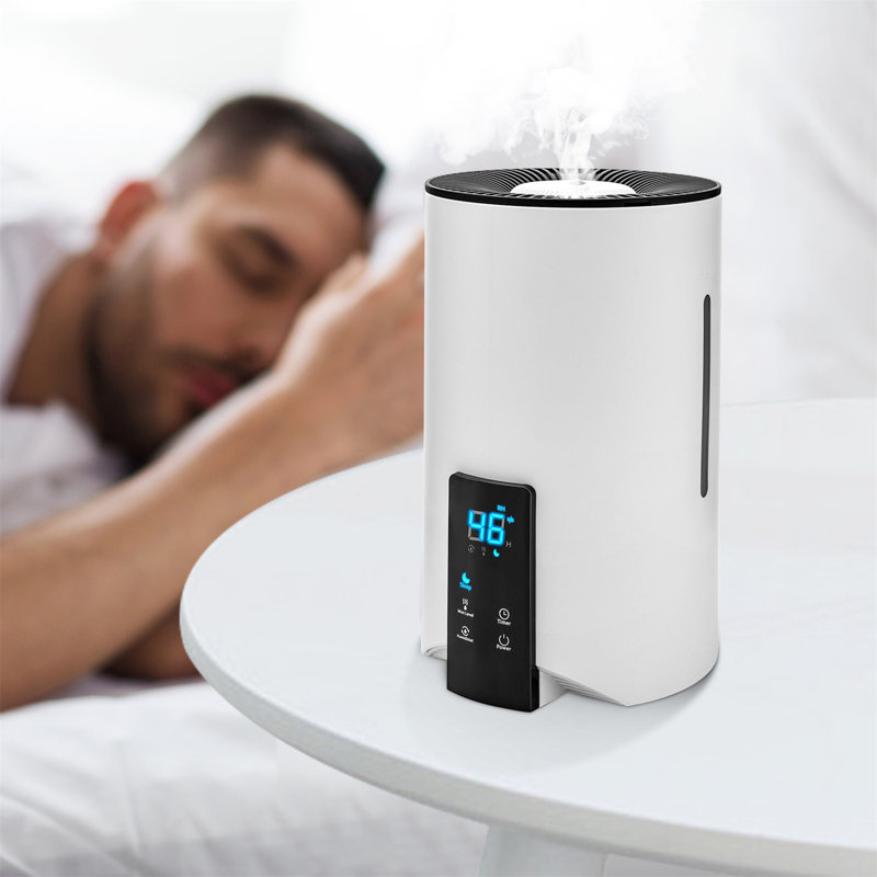 YINXIER 1 Gal. Dual Mist Ultrasonic Tabletop Humidifier 322 Sq. Ft ...