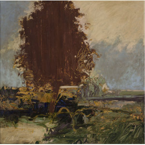 RFA Decor Landscape with Red Tree by Robert Robinson - Wrapped Canvas ...