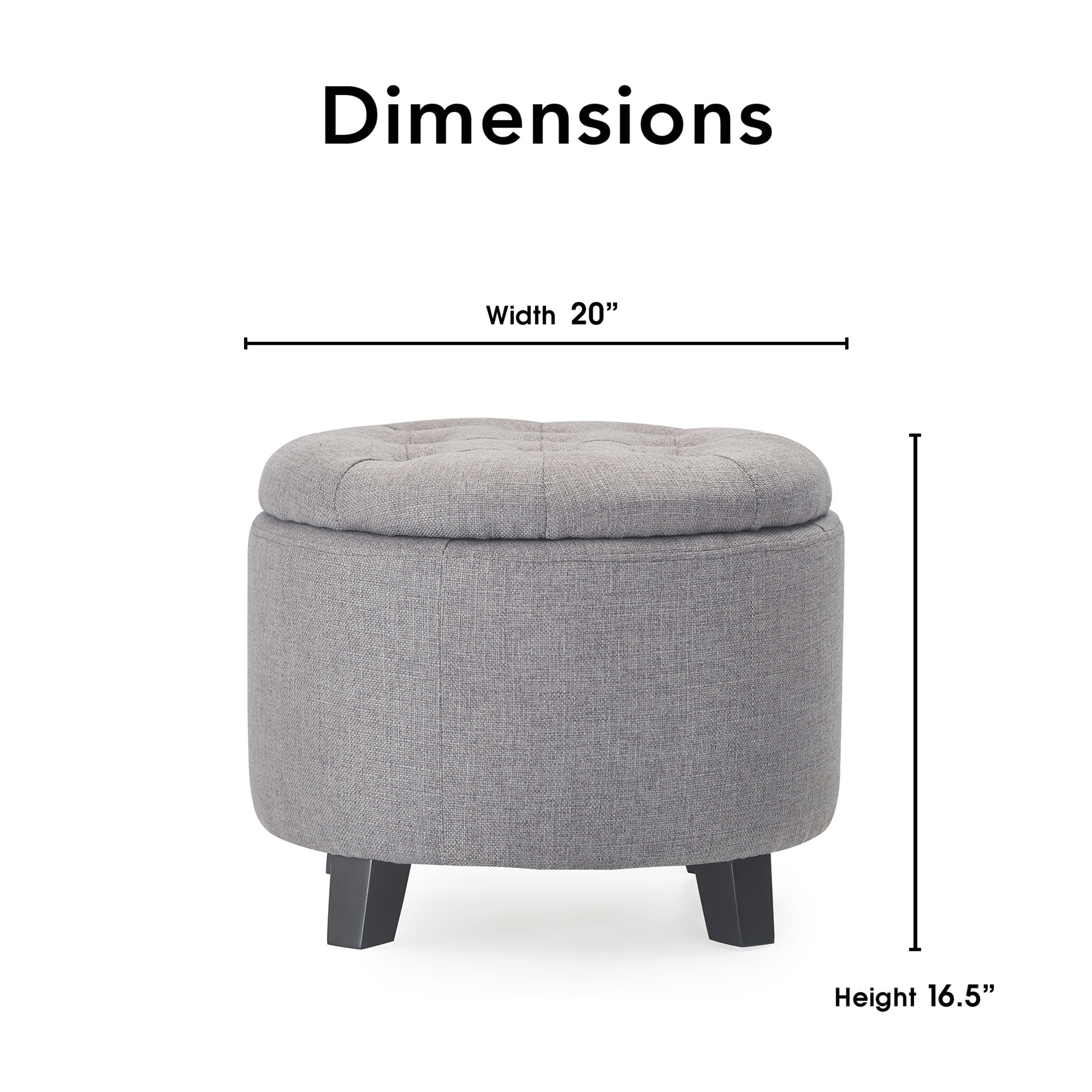 ClickDecor Bennett Tufted Storage Ottoman & Reviews - Wayfair Canada