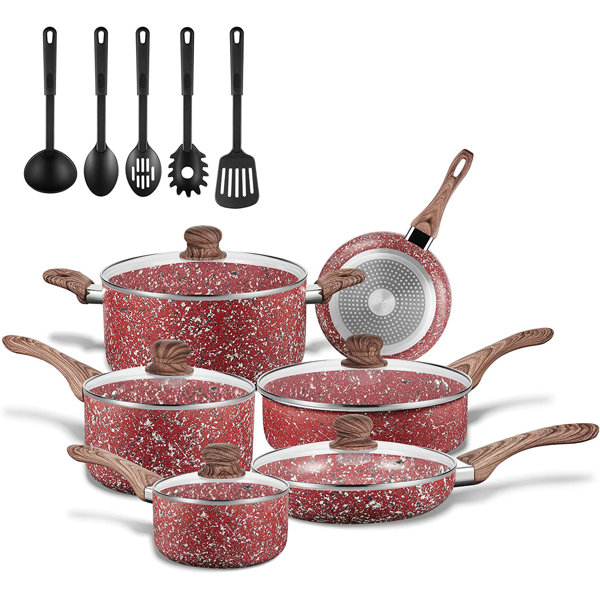 Red Cookware Sets | Up to 65% Off Until 11/20 | Wayfair | Wayfair