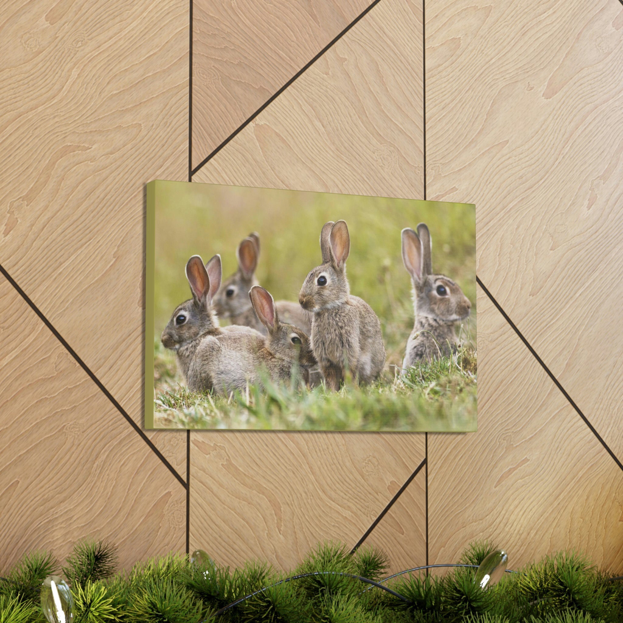 Gracie Oaks Rabbit Group Rabbit Troop Print Animal Wall Art | Wayfair