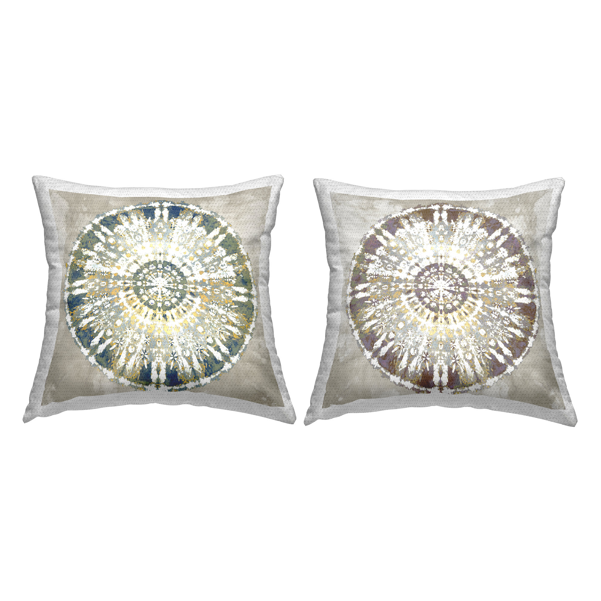 Stupell Industries Geometric Boho Fractals 2 Piece Outdoor Printed ...