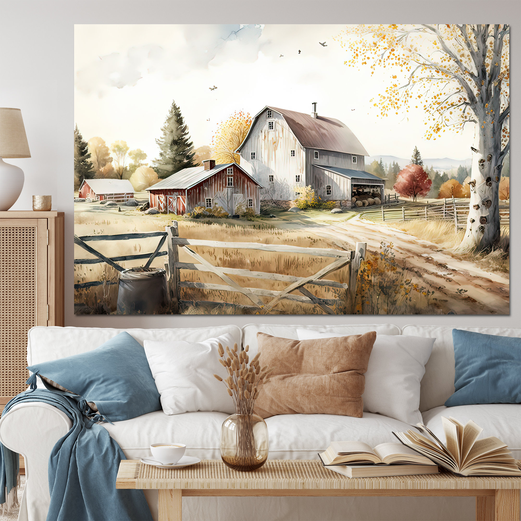 Rosalind Wheeler Beautiful Barn In Spring II - Farmhouse / Country ...