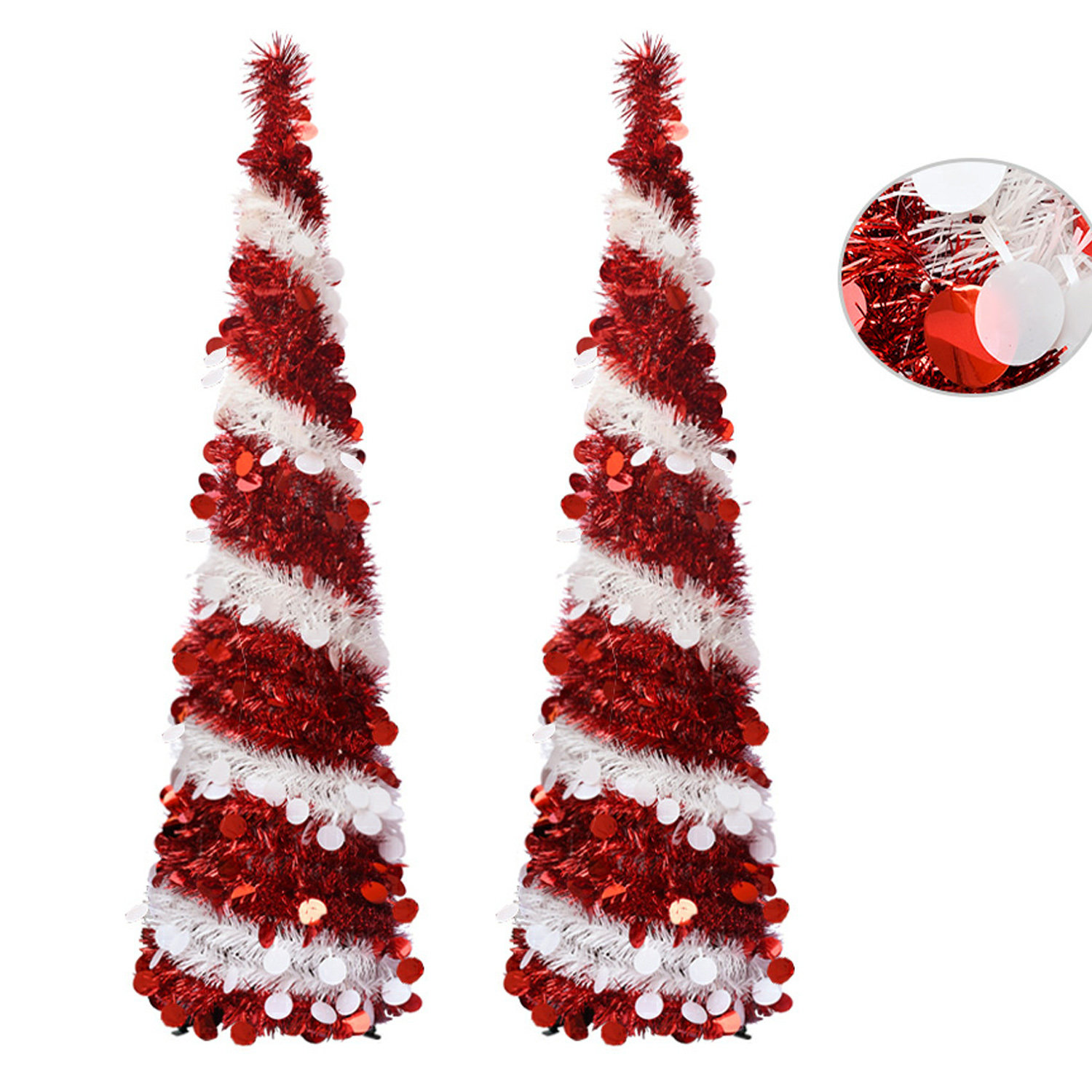 The Holiday Aisle® 5Ft Collapsible Artificial Christmas Tree, Pop Up ...